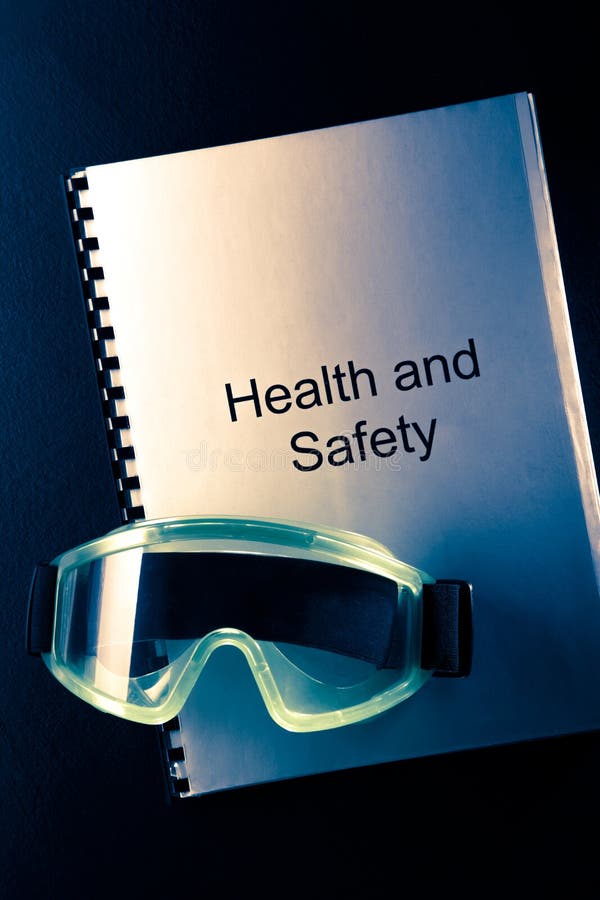 Health and Safety Document with Goggles Stock Image - Image of copybook ...