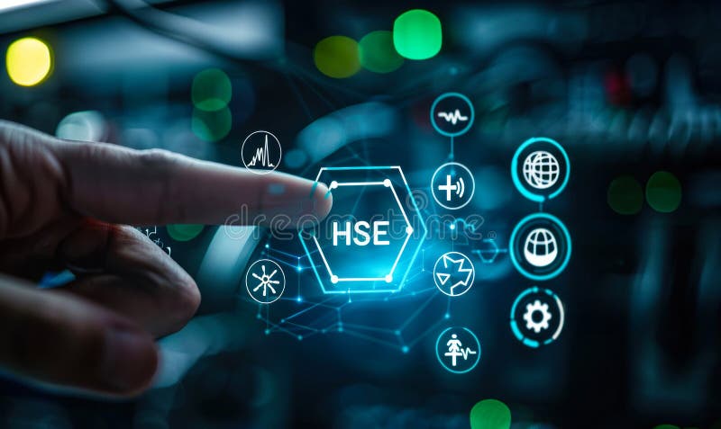 Health Safety and Environment HSE Officer Using Virtual Interface To ...