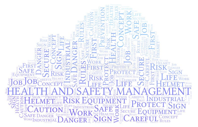 Health and Safety Management Word Cloud. Stock Illustration ...