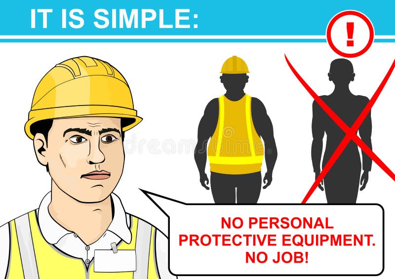 Health and safety rules stock vector. Illustration of caution - 87681072