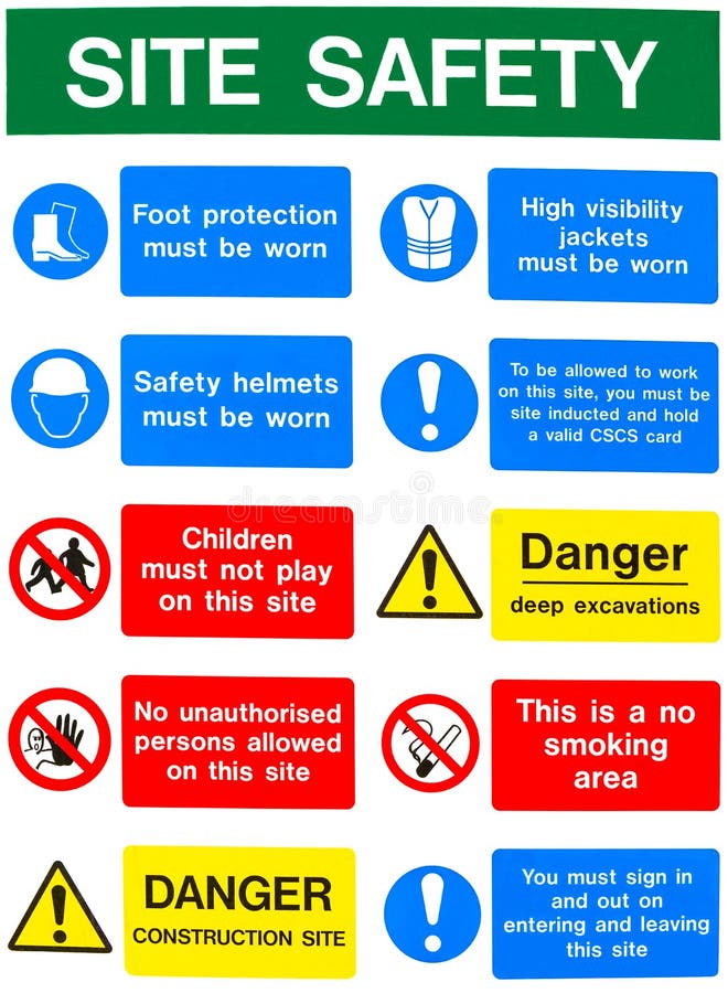 Health And Safety Warning Sign Stock Image - Image of safety, warning ...