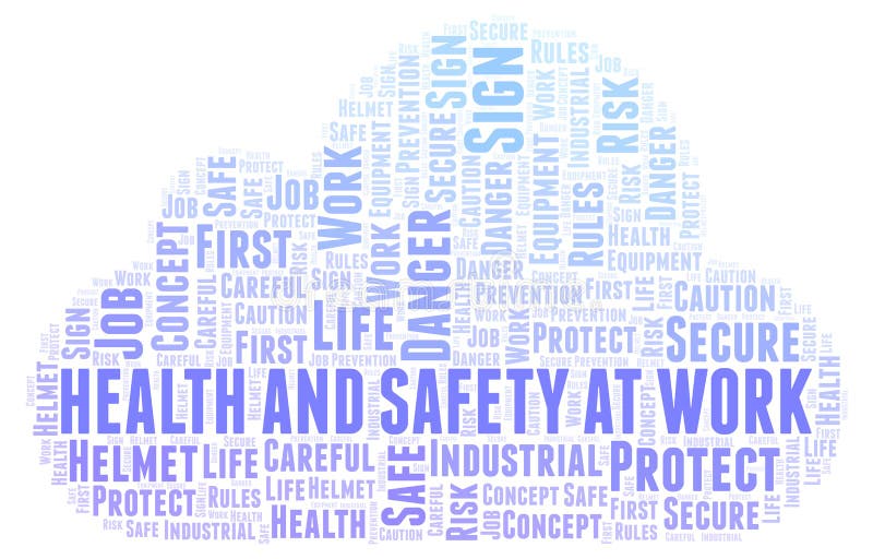 Health And Safety Management Word Cloud, Made With Text Only. Stock ...