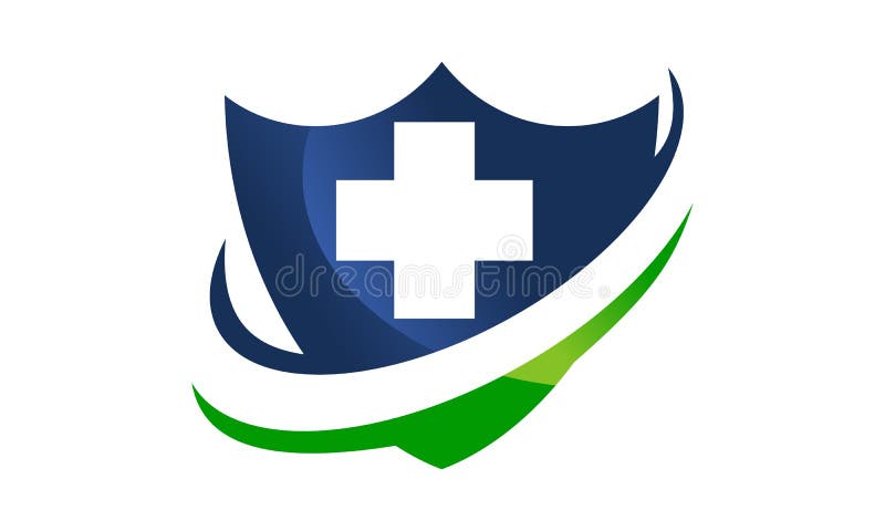 Health Shield Logo Design Template Stock Vector - Illustration of ...