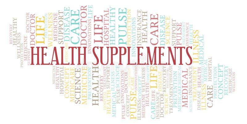 Health Supplements Dietary Medicine Stock Illustration - Illustration ...