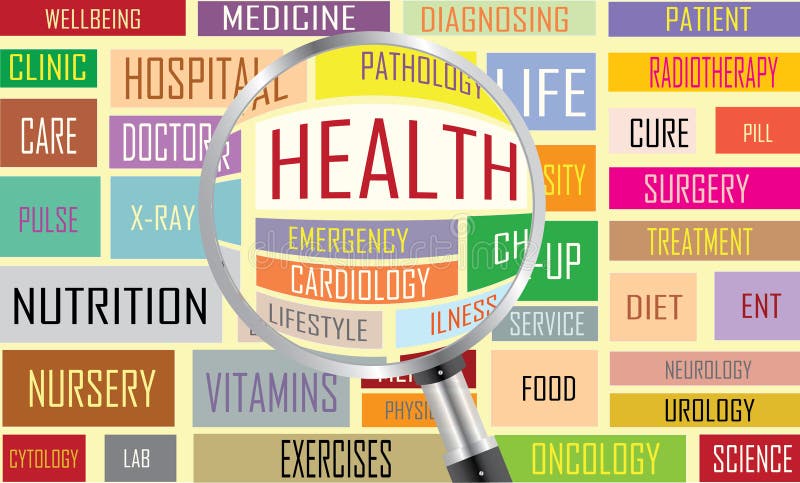 Health tag cloud stock vector. Illustration of clinic - 35446249