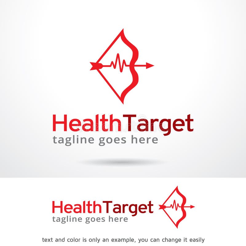 Health Target Logo Template Design Vector Stock Vector - Illustration ...