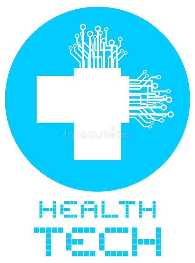 Health tech stock vector. Illustration of icon, decorative - 39980953