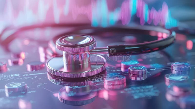 Health Tech Innovation Digital Health Stethoscope Data Visualization ...