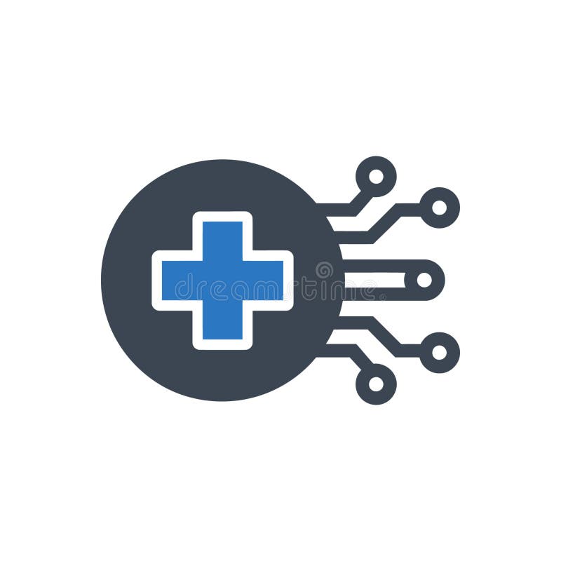Health Technology Icon stock vector. Illustration of sign - 350466363