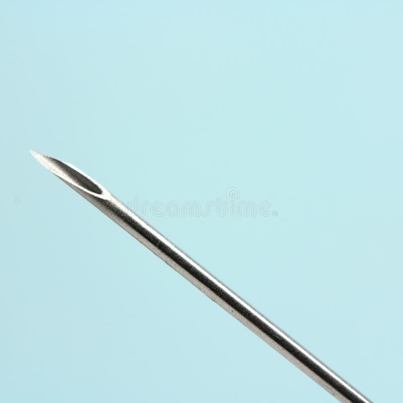 Injection needle on skin stock image. Image of illness - 1511985