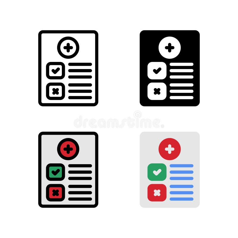 Health Track Record Patient Icon, and Illustration Vector Stock Vector ...
