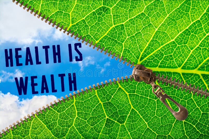 Health is wealth stock image. Image of business, chalkboard - 119689837