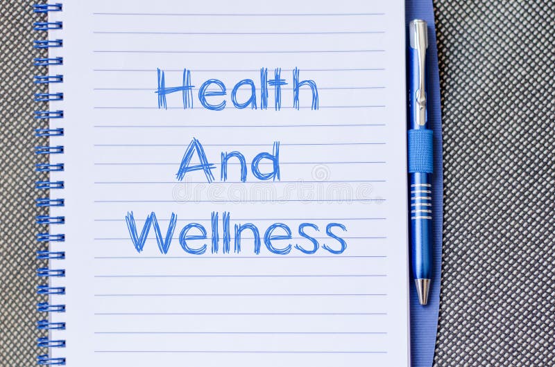 Health and Wellness Write on Notebook Stock Image - Image of energy ...