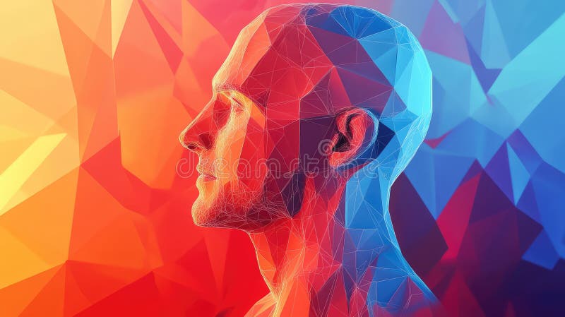 Healthcare Abstract Visualization of Patient Avatar Stock Illustration ...
