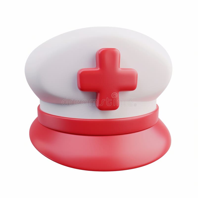 Healthcare Cap Icon on White Background Stock Illustration ...