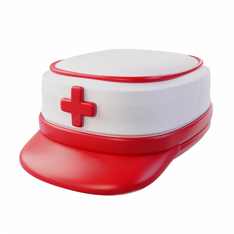 Healthcare Cap Icon on White Background Stock Illustration ...