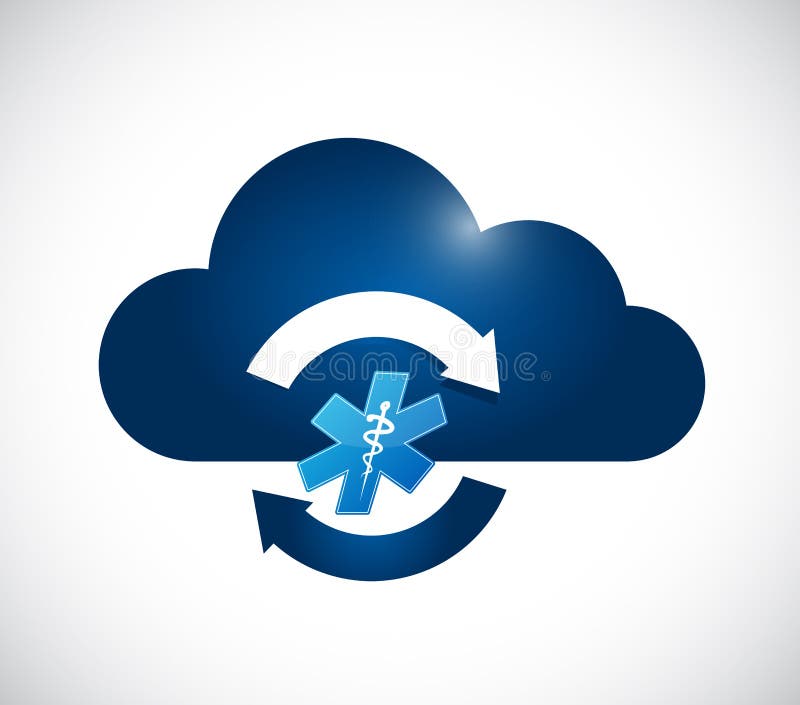 Healthcare Cloud Computing Technology Concept Stock Illustration ...