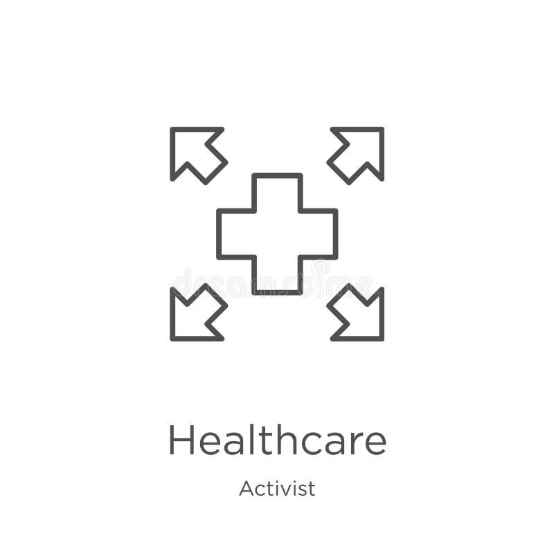 Healthcare Icon Vector From Activist Collection Thin Line Healthcare