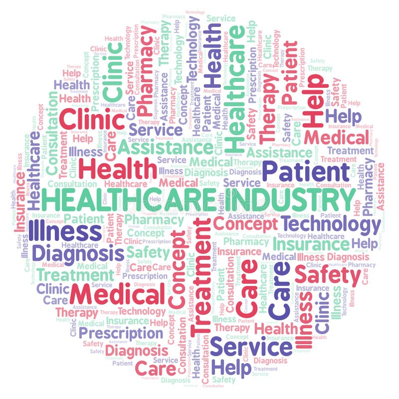 Healthcare Industry Word Cloud Stock Illustration - Illustration of ...