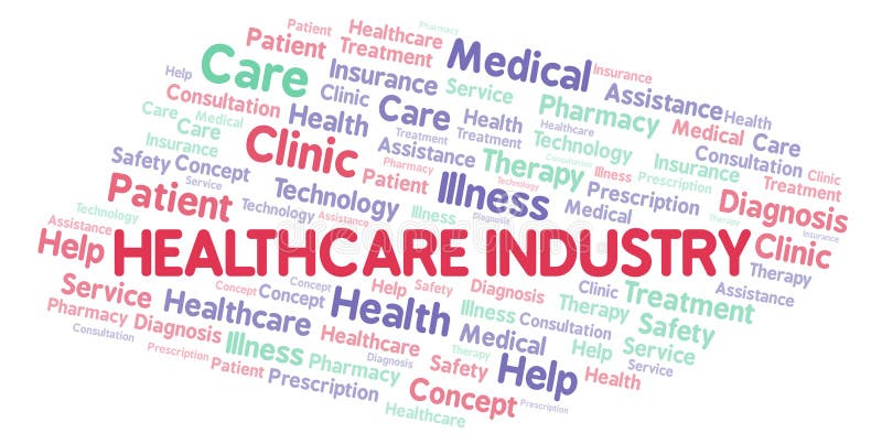 Healthcare Industry Word Cloud Stock Illustration - Illustration of ...