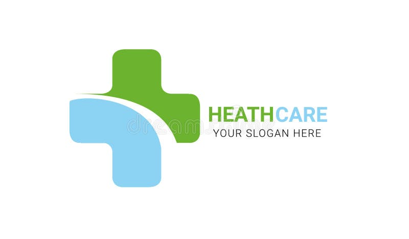 Healthcare Logo with Plus Sign, with Light and Dark Variations Logo ...