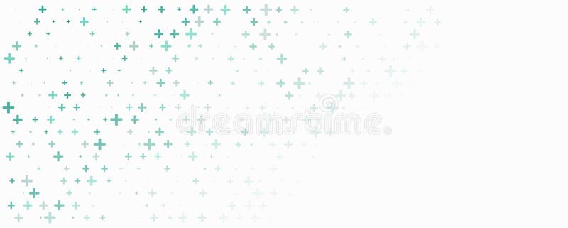 Plus Pattern on Gradient Background. Abstract Medical Design with ...