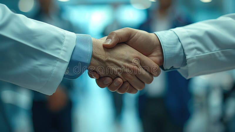 Healthcare and Medicine: Doctors Shaking Hands Stock Image - Image of ...