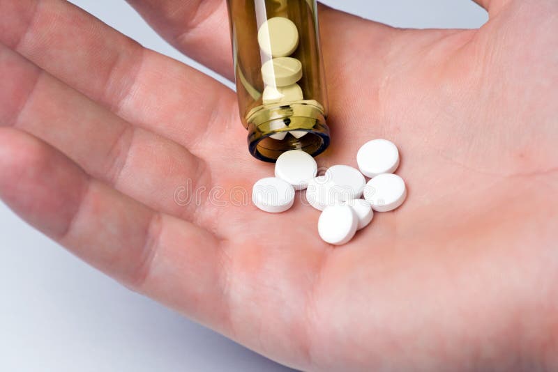 Healthcare and Medicine on Hand Stock Image - Image of vitamin, open ...