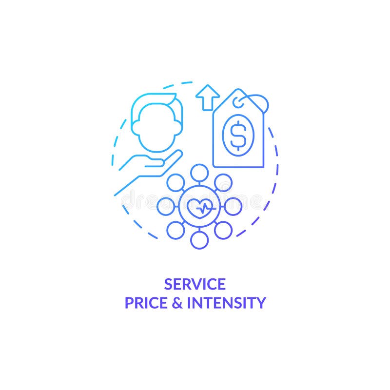 Healthcare Price and Intensity Blue Gradient Concept Icon Stock Vector ... Healthcare Price and Intensity Blue Gradient Concept Icon Stock Vector ...