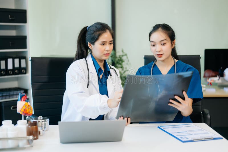 Healthcare Professionals Analyzing Test Results with Lab Tools ...