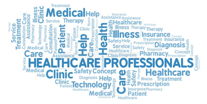 Healthcare Professionals Word Cloud Stock Illustration - Illustration ...