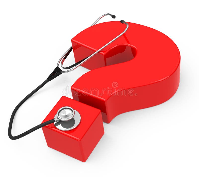 Stethoscope and Question Mark Stock Illustration - Illustration of ...