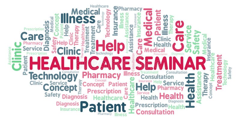 Healthcare Seminar Word Cloud. Stock Illustration - Illustration of ...