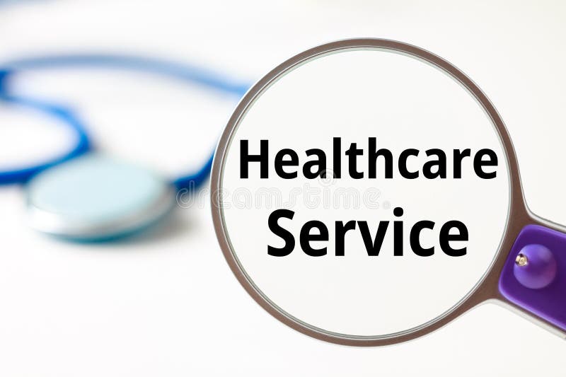 Healthcare Service Title Text Technology Medical Theme Stock Photo ...