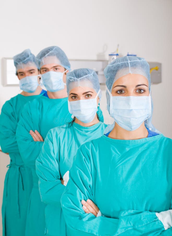 Healthcare team stock photo. Image of green, look, assistant - 8106048