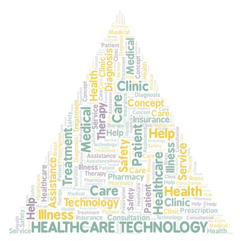 Healthcare Technology Word Cloud. Stock Illustration - Illustration of ...