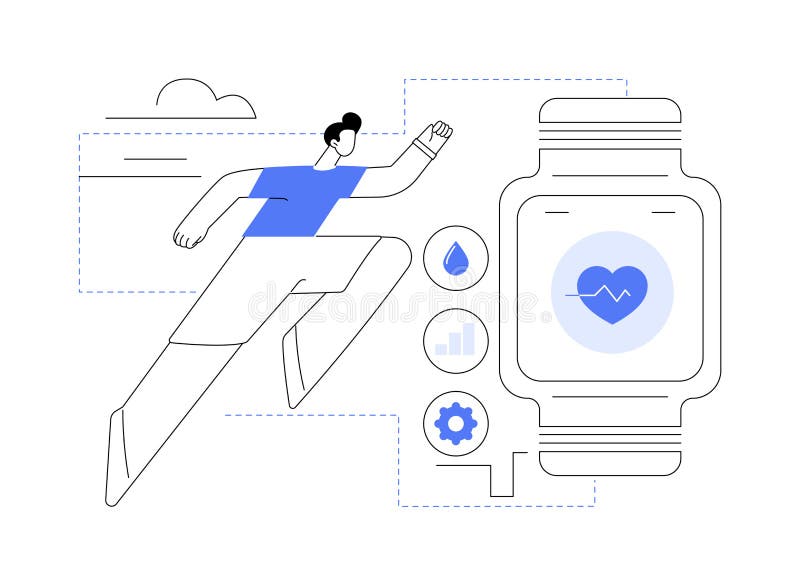 Healthcare Trackers Wearables and Sensors Abstract Concept Vector ... Healthcare Trackers Wearables and Sensors Abstract Concept Vector ...