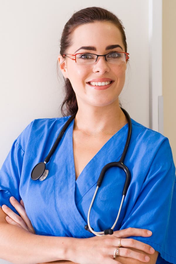 Female healthcare worker stock photo. Image of clipboard - 29130298