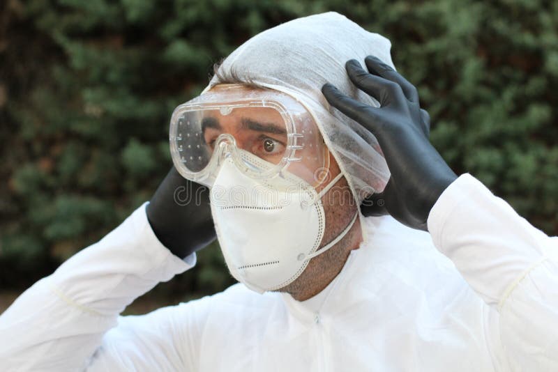 Healthcare Worker Feeling Intense Stress Stock Photo - Image of fear ...