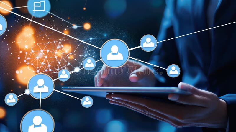 Healthcare Worker Scanning Medical Structures on Tablet, Navigating ...