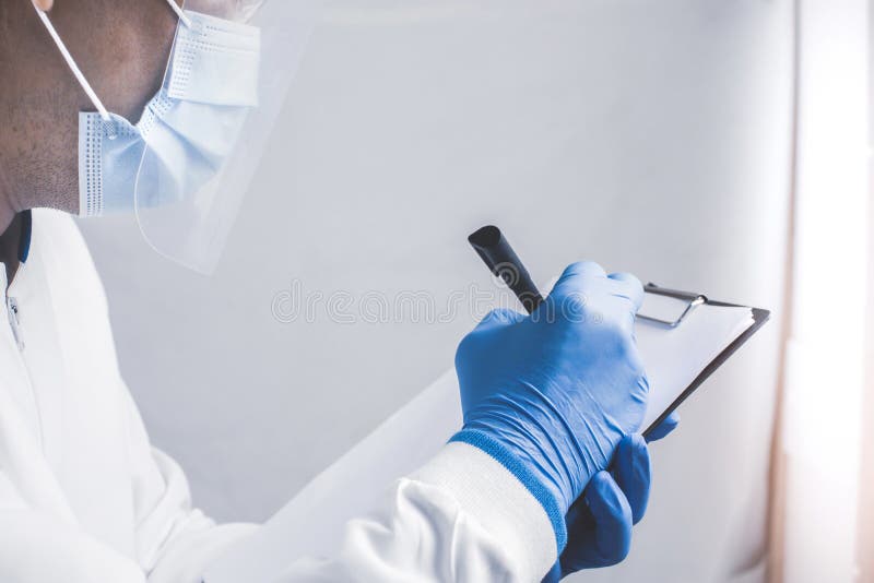 Healthcare Workers are Taking Notes Stock Image - Image of closeup ...