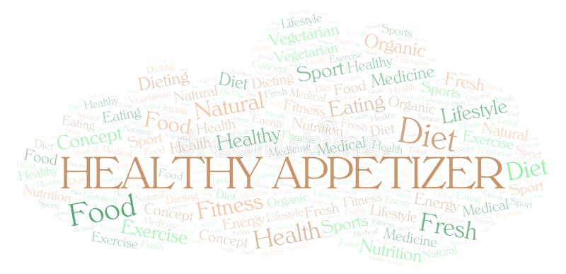 Healthy Appetizer Word Cloud Stock Illustration - Illustration of ...