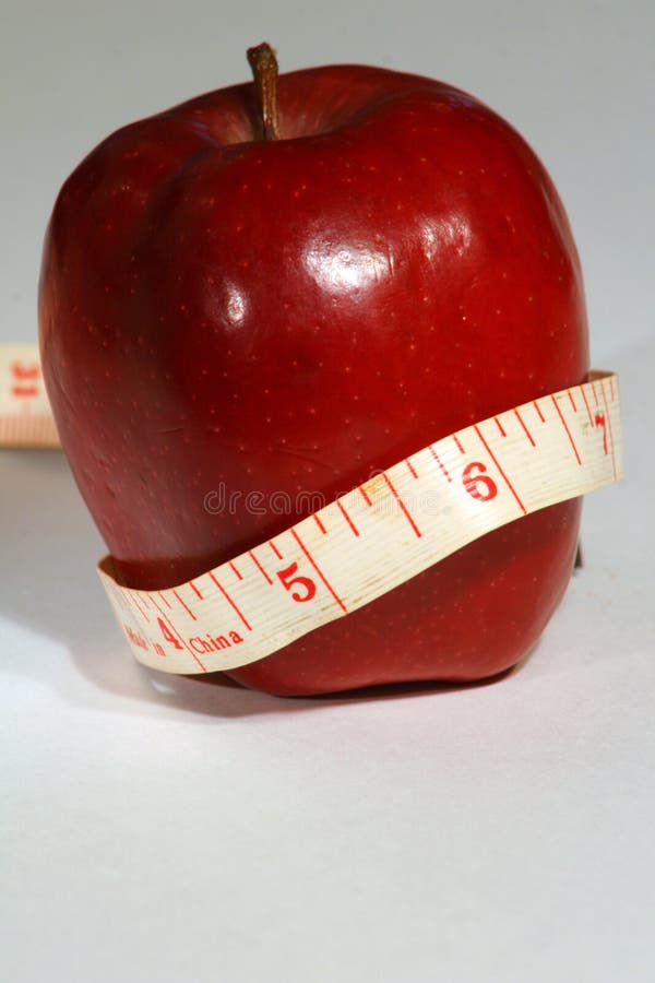 Healthy Apple Nutrition - Vertical Stock Photo - Image of tape, health ...