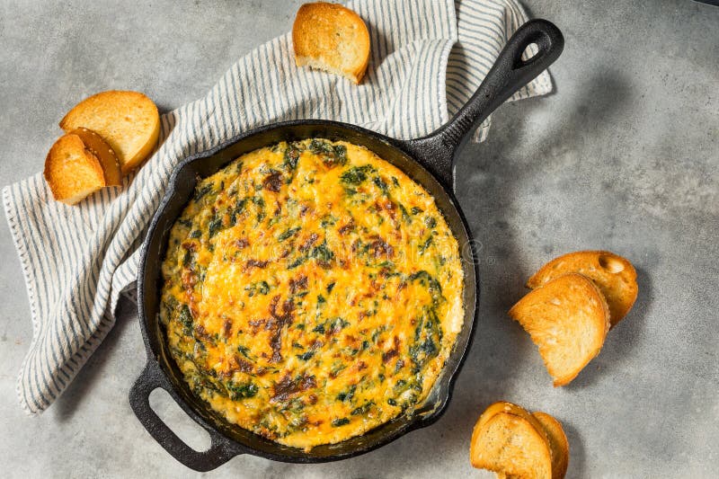 Healthy Baked Spinach Maria Dip Stock Image - Image of savory, food ...