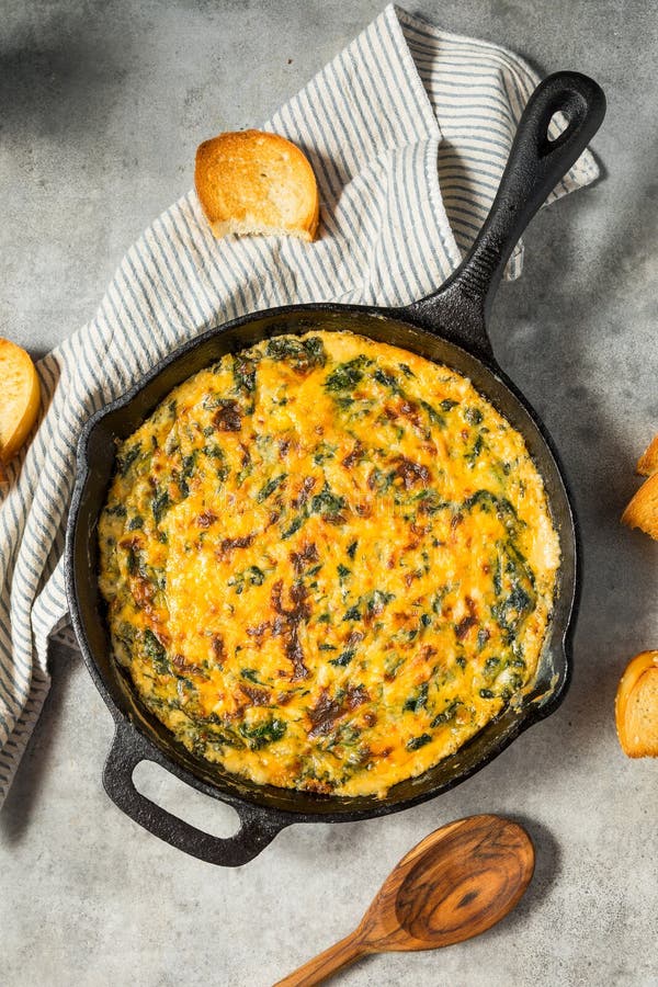Healthy Baked Spinach Maria Dip Stock Image - Image of green, savory ...
