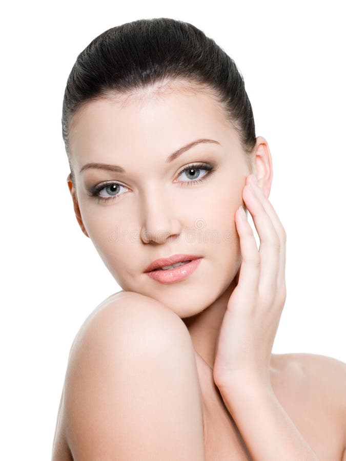 Healthy beautiful face stock image. Image of cleanliness - 14996211