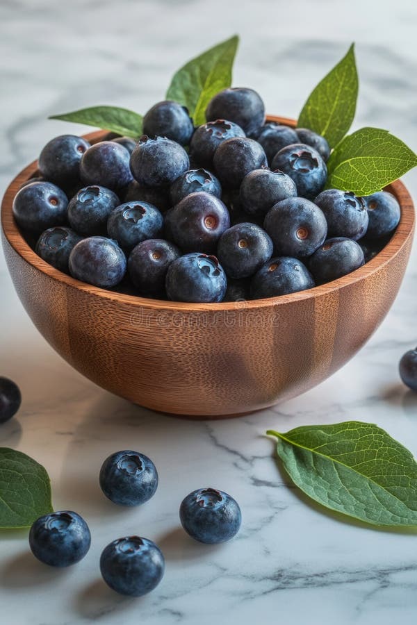 Healthy Blueberries in a Bowl Stock Image - Image of fiber, staple ...