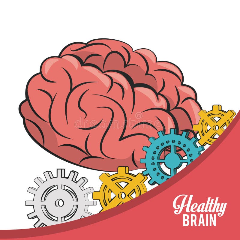 Healthy brain concept stock vector. Illustration of abstract - 120986883