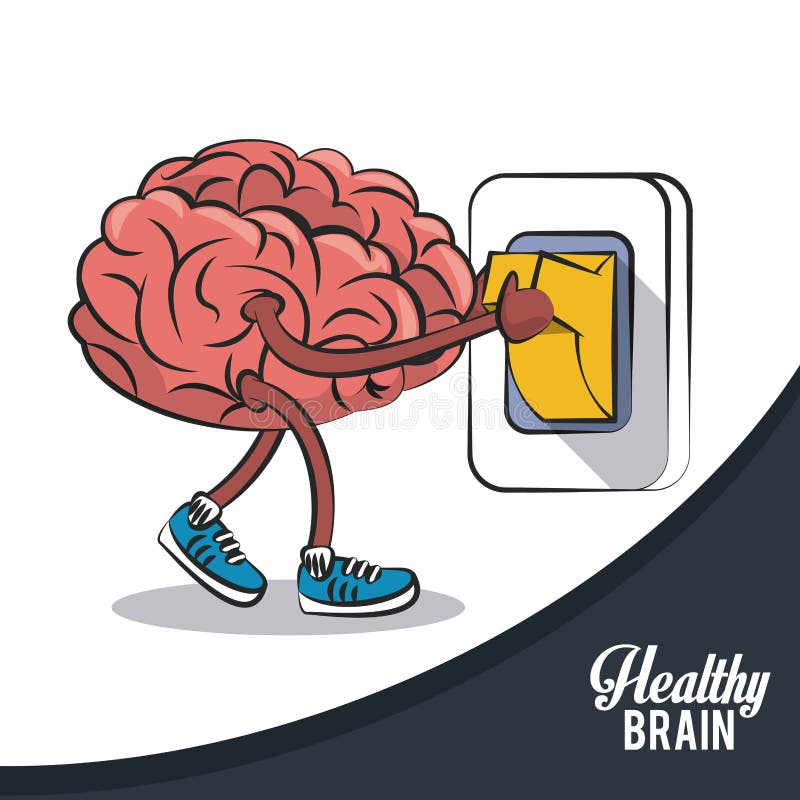 Healthy brain concept stock vector. Illustration of abstract - 120986883