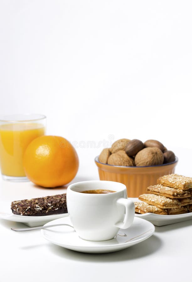 Healthy break stock image. Image of cookies, juice, hazelnuts - 36958389